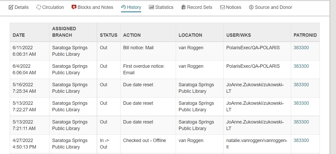 Item Record Workform
