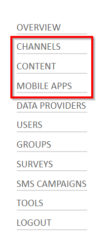 Common administration components