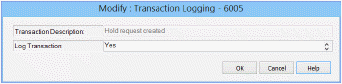 Choose the transactions to log
