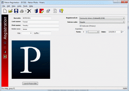 Add a new photo to a patron record