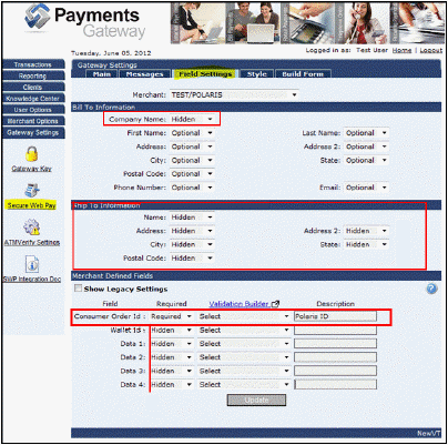 Set up the Payments Gateway SWP account