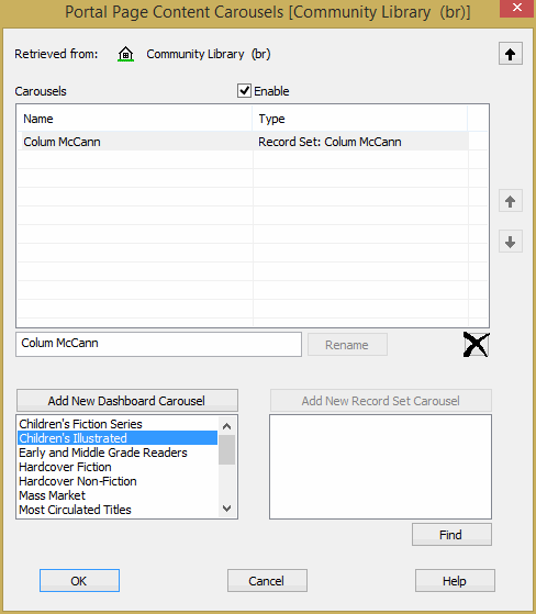 Content Carousels on the PowerPAC Portal Page