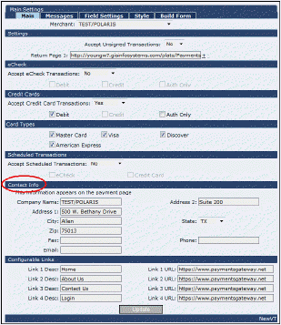 Set up the Payments Gateway SWP account