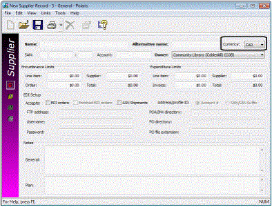 Set up a supplier record for a foreign vendor