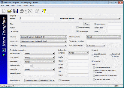 Creating Serial Item Templates